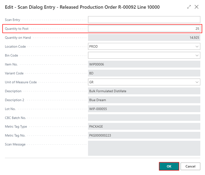 Consumption Journal Improvements