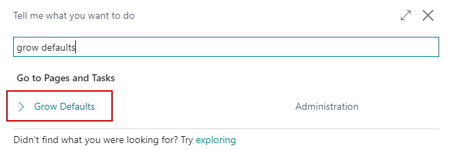 Cultivation - Grow Defaults