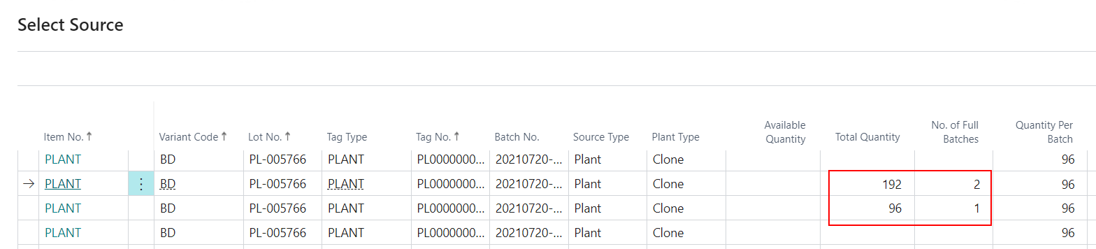Cultivation - Create an Immature Plant Batch from a Plant