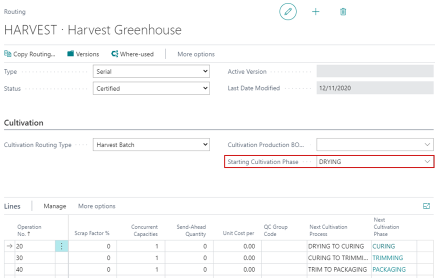 Cultivation - Appendix - Function Run Codes - Harvest Batch Creation