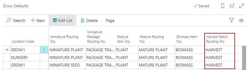 Cultivation - Appendix - Function Run Codes - Harvest Batch Phase Change