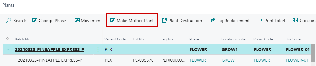 Cultivation - Appendix - Function Run Codes - Mother Plant Creation