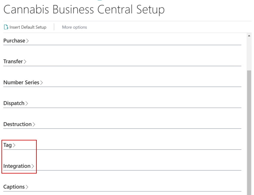 SilverLeaf Track & Trace - Cannabis Business Central Setup
